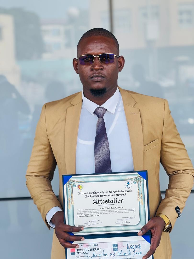 Dr. El Hadji Malick Sylla : Lauréat du Prix de la meilleure thèse du Sénégal 2024 | Université ...